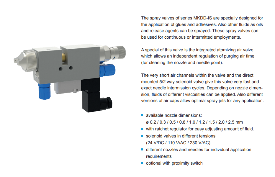 德国MKDD-IS电控式自动喷阀-德国SCHUTZE自动喷枪-上海外达实业有限公司